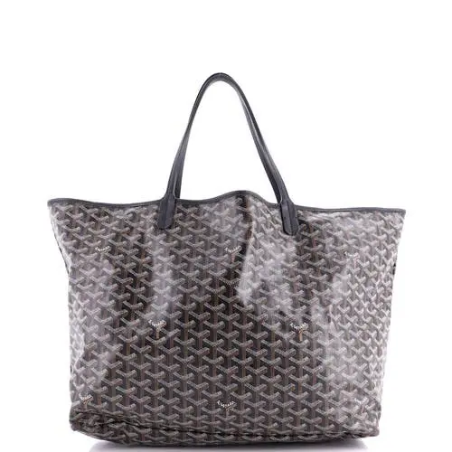 Goyard Saint Louis Tote Coated Canvas Gm - Black