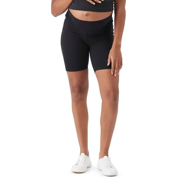 RIPE MATERNITY Organic Cotton Bike Short - Black