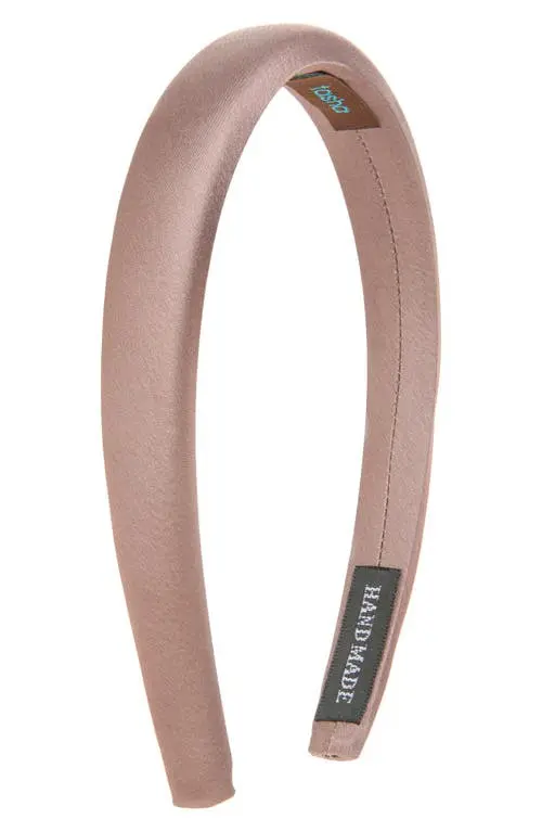Tasha Padded Satin Headband - Brown