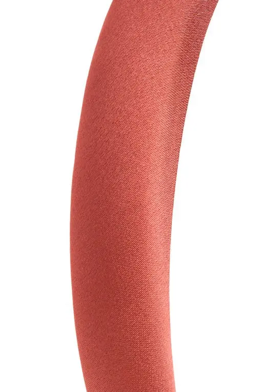 Tasha Padded Satin Headband - Burnt Orange