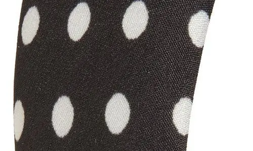 Tasha Wide Polka Dot Headband - Blackwhite