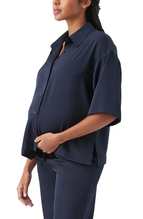 RIPE MATERNITY Tamara Satin Shirt