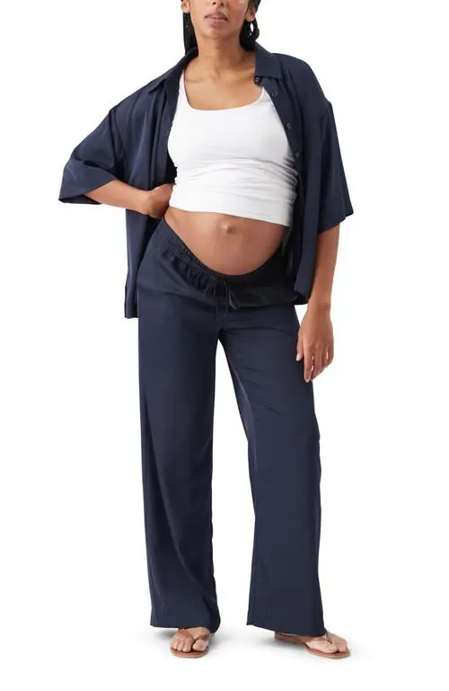 RIPE MATERNITY Tamara Satin Shirt