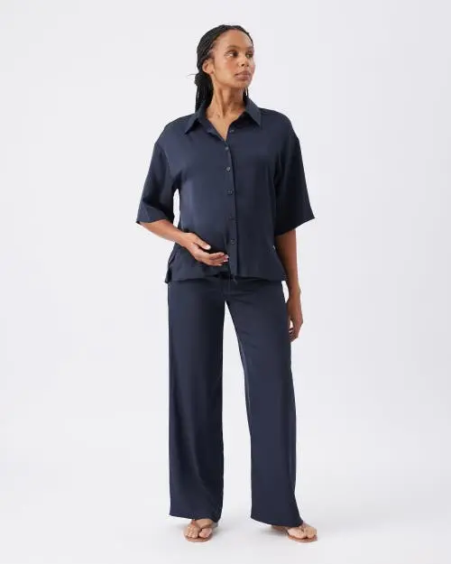 RIPE MATERNITY Tamara Satin Shirt