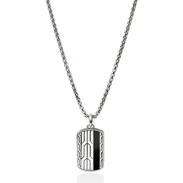 John Hardy Icon 50 Tag Pendant - Silver