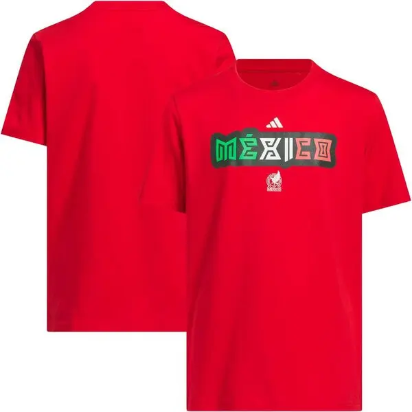 Adidas Youth Mexico National Team Jersey Hook T-shirt - Red