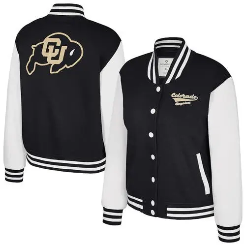COLOSSEUM Colorado Buffaloes French Baguette Full Snap Fleece Jacket - Black