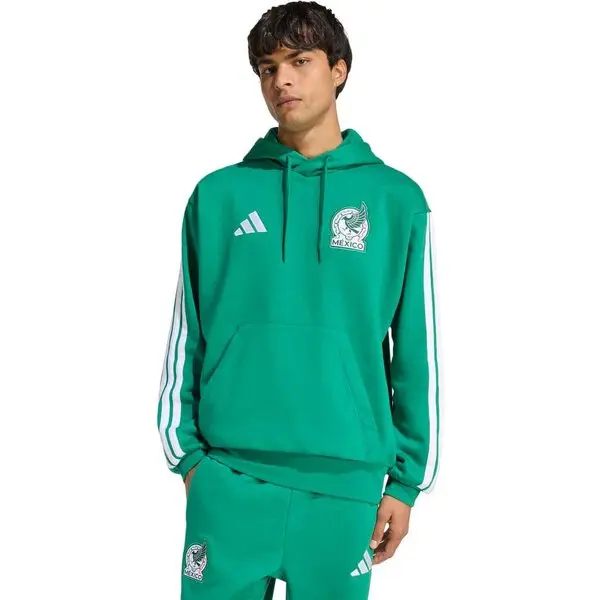 Adidas Mexico National Team Fifa X World Cup Alphaskin Fleece Hoodie - Green
