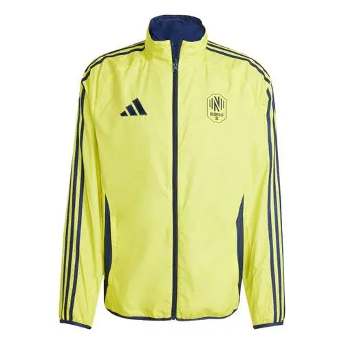 Adidas Nashville Sc 2025 Anthem Reversible Full-zip Jacket - Yellow