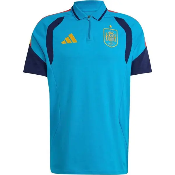 Adidas Spain National Team 2026 Tiro Training Polo - Turquoise