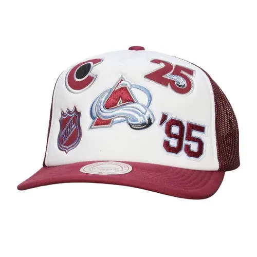 Mitchell & Ness Burgundy Colorado Avalanche Gridlock Trucker Adjustable Hat