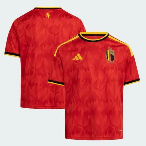 Adidas Youth Belgium National Team Fifa X World Cup 2026 Home Replica Jersey - Red