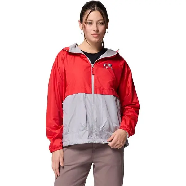 Columbia Georgia Bulldogs Spire Hoodie Windbreaker - Red