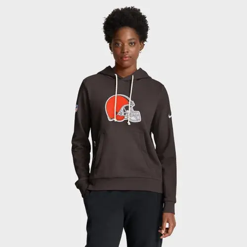 Nike Cleveland S Sideline Standard Issue Initial Home Dri-fit Hoodie - Brown