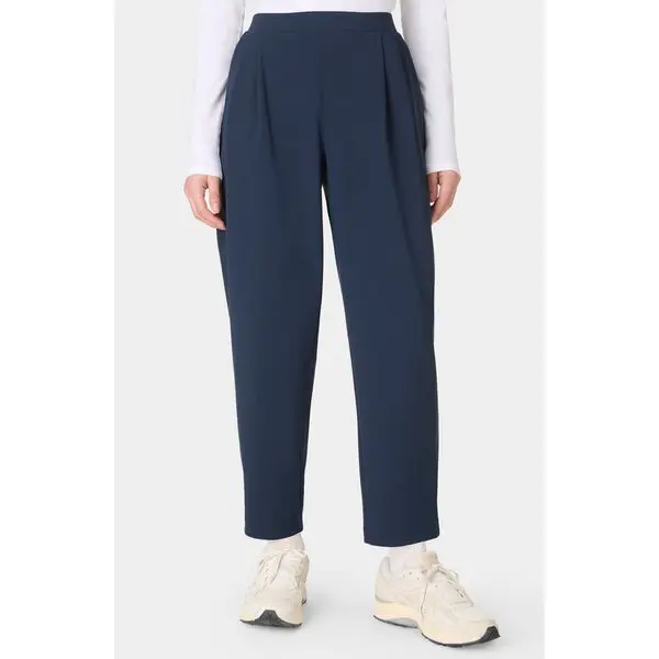 Sweaty Betty Explorer Crop Barrel Leg Pants - Navy Blue