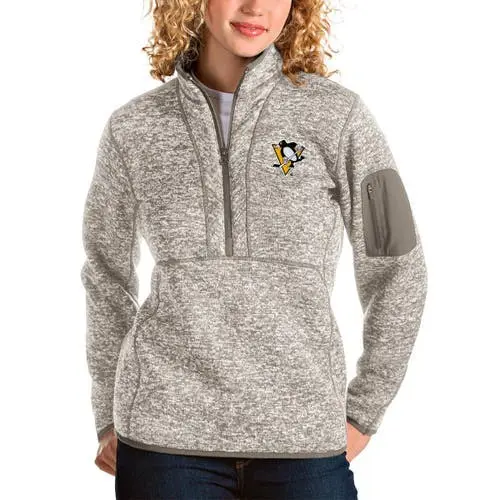 ANTIGUA Pittsburgh Penguins Fortune Half-zip Pullover Jacket