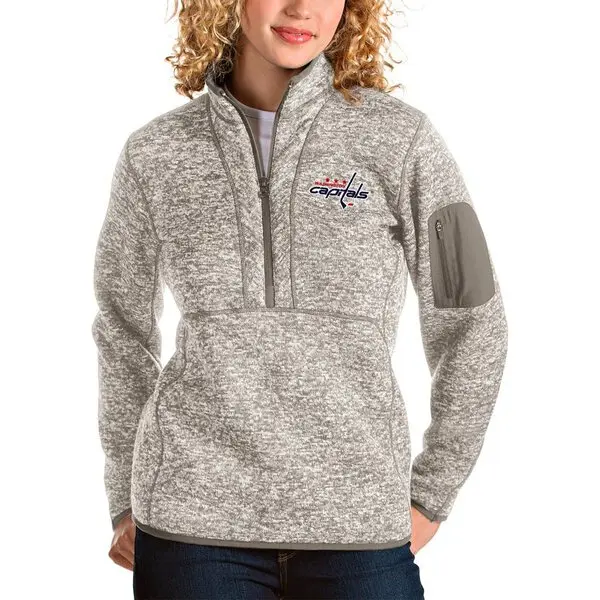 ANTIGUA Washington Capitals Fortune Half-zip Sweatshirt
