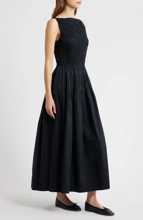 DÔEN Melie Boat Neck Midi Dress