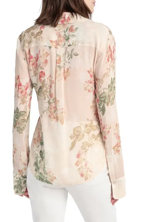 FAVORITE DAUGHTER The Bailey Georgette Printed Button-up Shirt