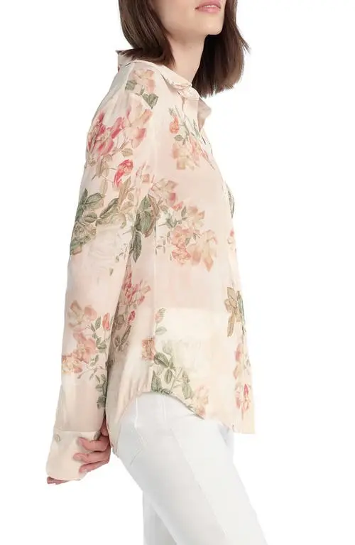 FAVORITE DAUGHTER The Bailey Georgette Printed Button-up Shirt