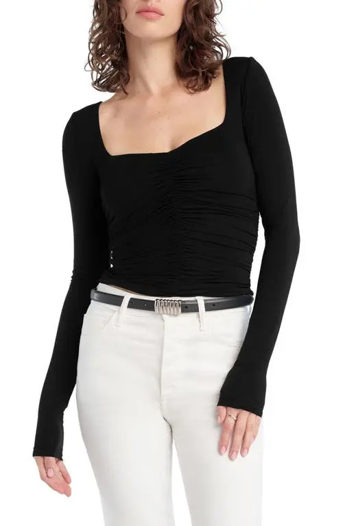 FAVORITE DAUGHTER Tracy Ruched Jersey Top