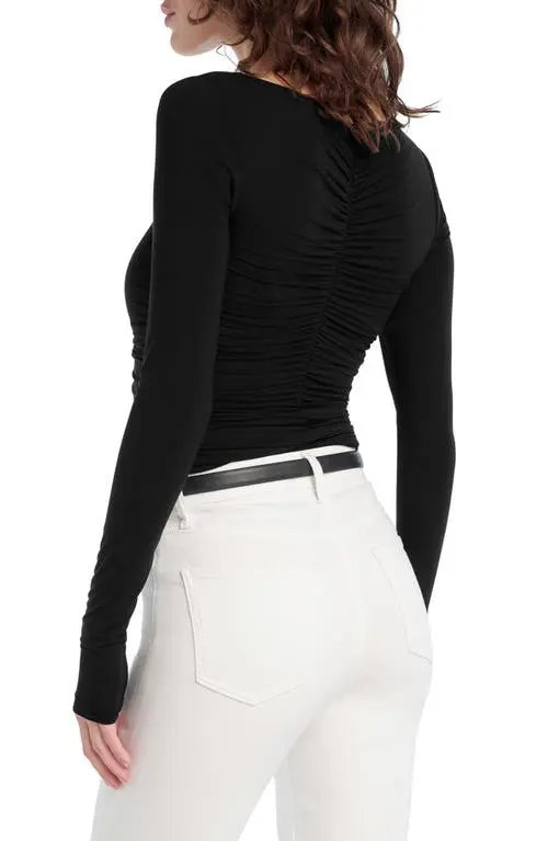 FAVORITE DAUGHTER Tracy Ruched Jersey Top