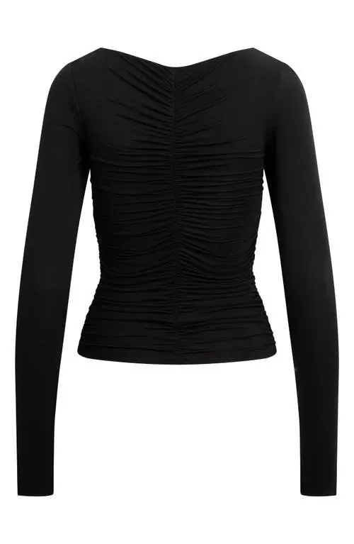 FAVORITE DAUGHTER Tracy Ruched Jersey Top