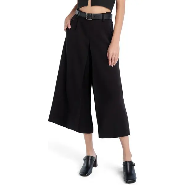 FAVORITE DAUGHTER The Nicole Culottes - Black