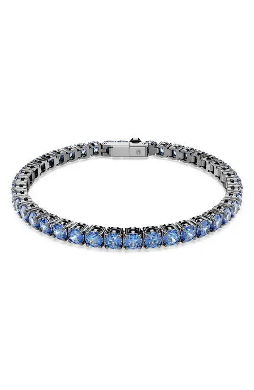 SWAROVSKI Matrix Tennis Bracelet - Blue