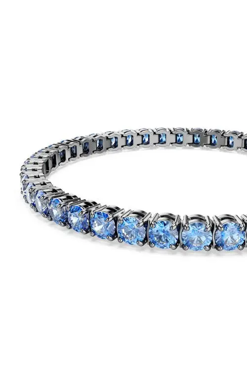 SWAROVSKI Matrix Tennis Bracelet - Blue