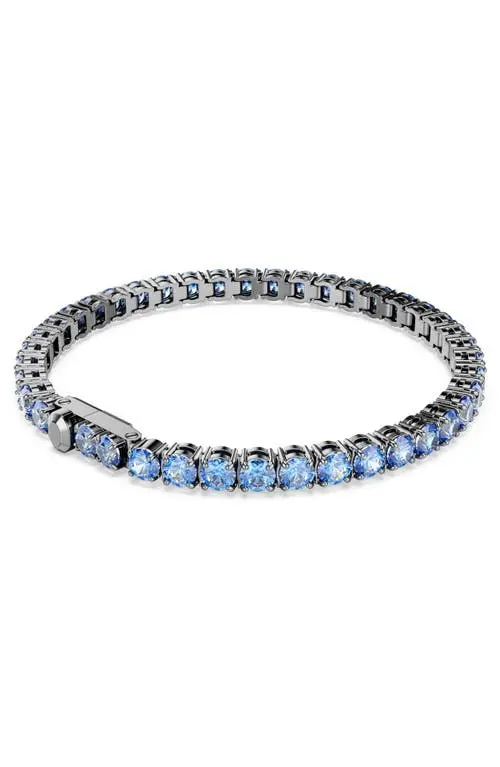 SWAROVSKI Matrix Tennis Bracelet - Blue
