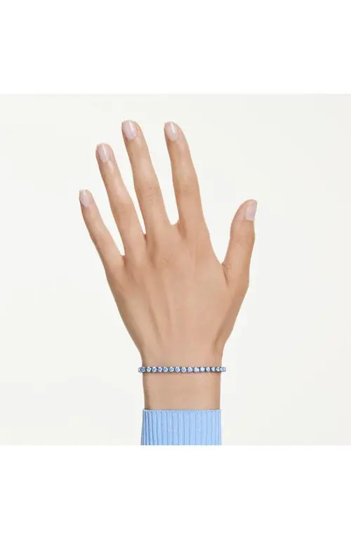 SWAROVSKI Matrix Tennis Bracelet - Blue