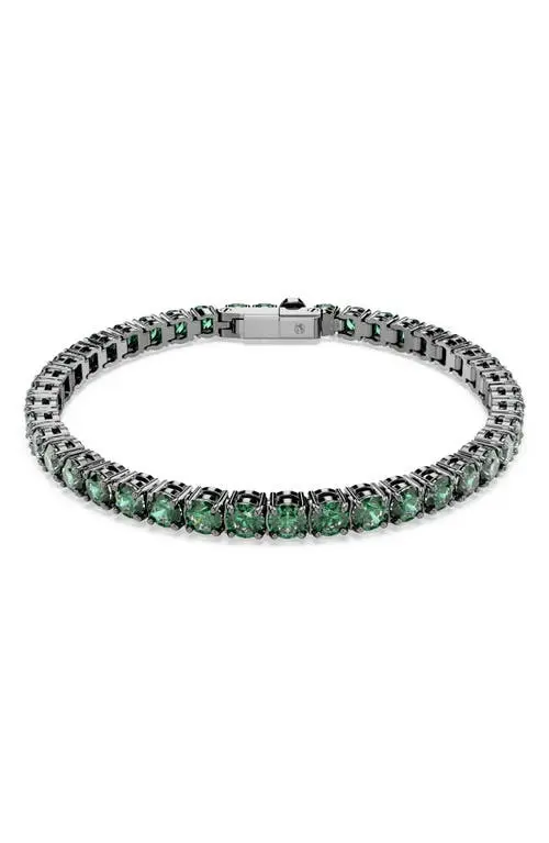 SWAROVSKI Matrix Tennis Bracelet - Green