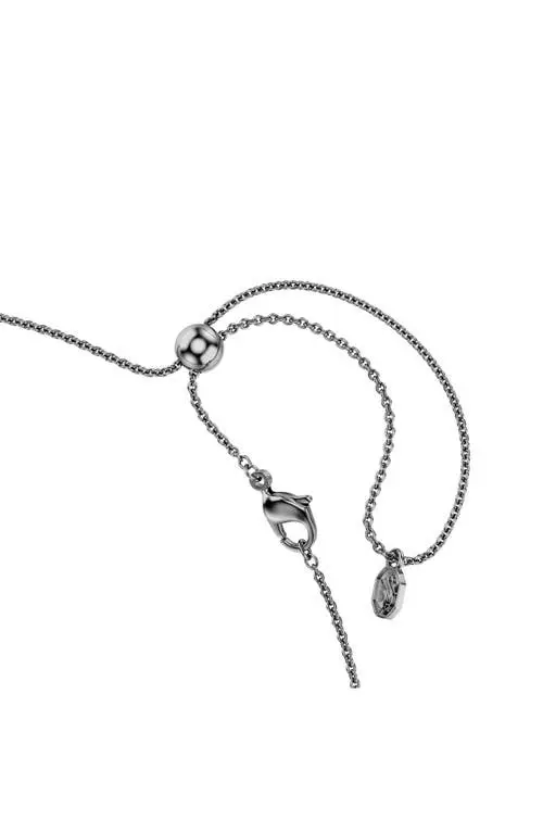 SWAROVSKI Matrix Crystal Slider Necklace - Silver/green