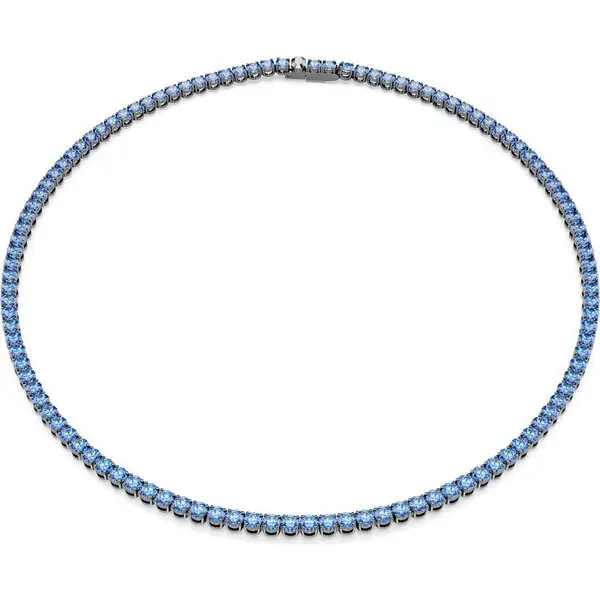 SWAROVSKI Matrix Tennis Necklace - Blue
