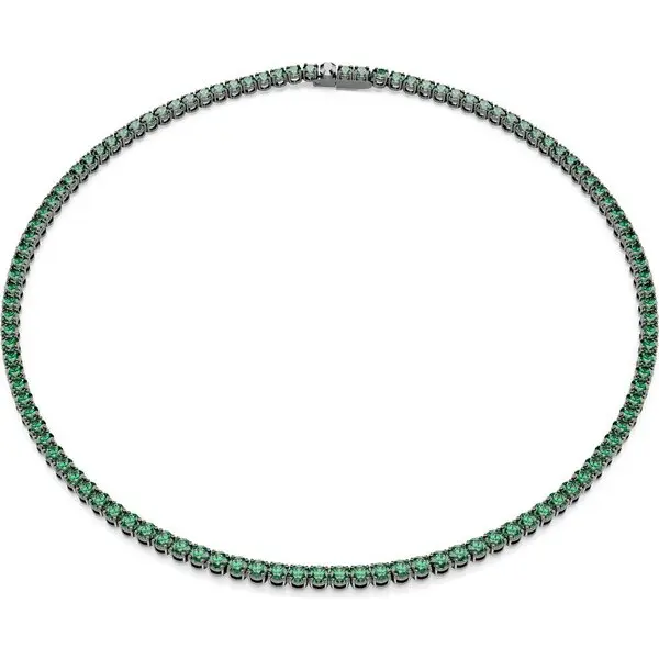 SWAROVSKI Matrix Tennis Necklace - Green
