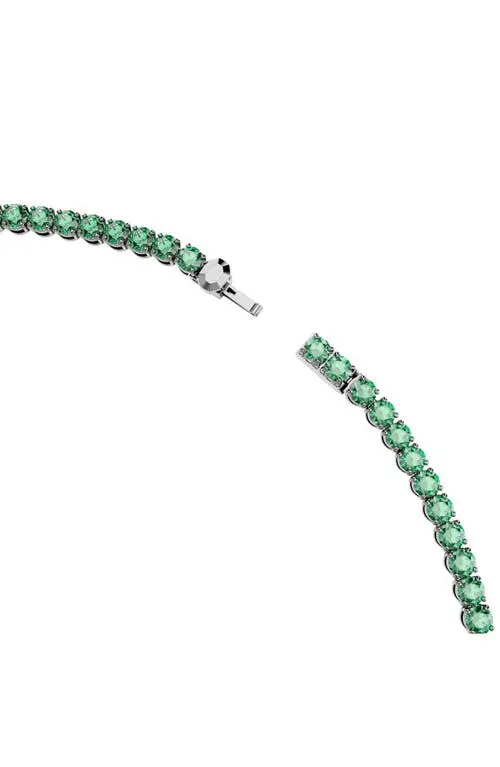 SWAROVSKI Matrix Tennis Necklace - Green