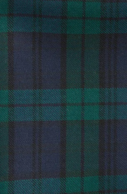 CLIFTON WILSON Tartan Plaid Wool Pocket Square - Green