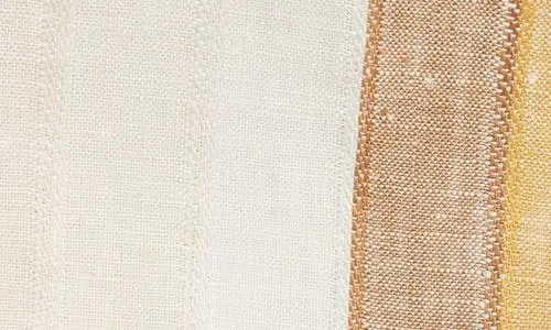 CLIFTON WILSON Stripe Linen Pocket Square