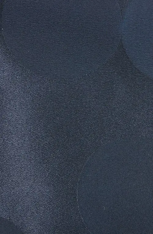 CLIFTON WILSON Circles Silk Pocket Square - Navy