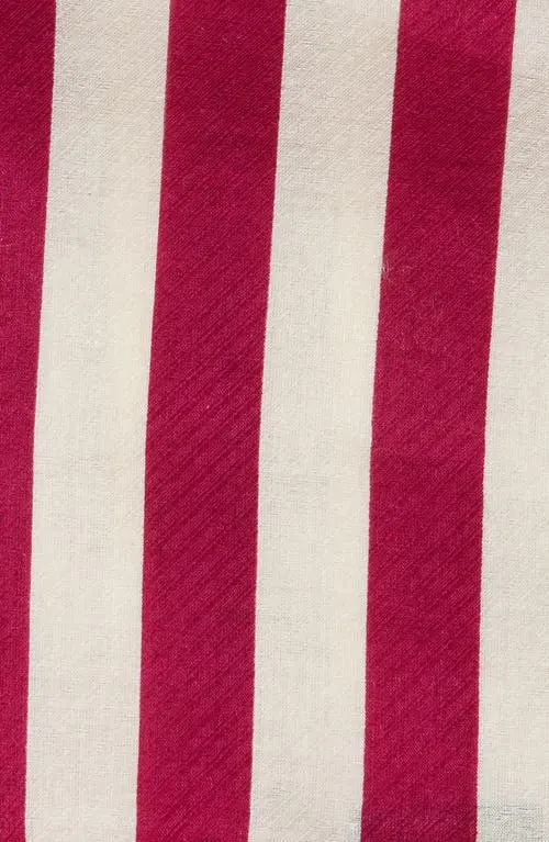 CLIFTON WILSON Stripe Silk Pocket Square