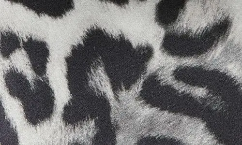 CLIFTON WILSON Leopard Print Silk Pocket Square - Black
