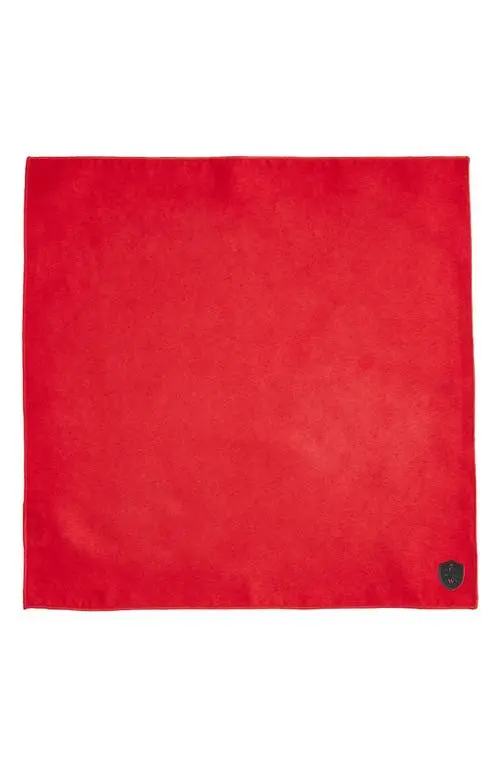 CLIFTON WILSON Cotton Pocket Square - Red