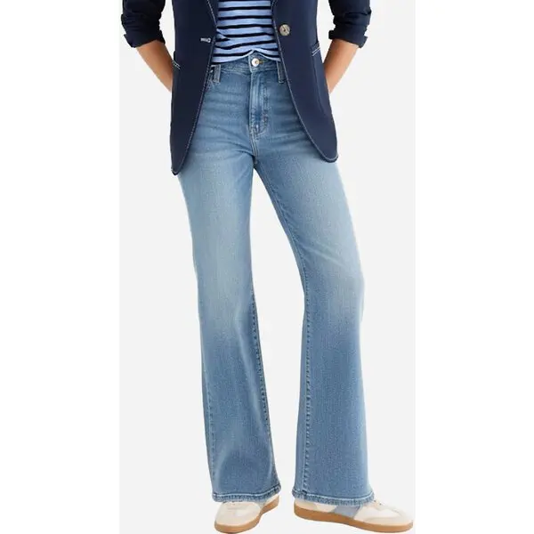 NIC+ZOE Vantage High Waist Wide Leg Jeans - Coastline