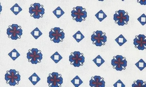 CLIFTON WILSON Diamond Cotton Pocket Square