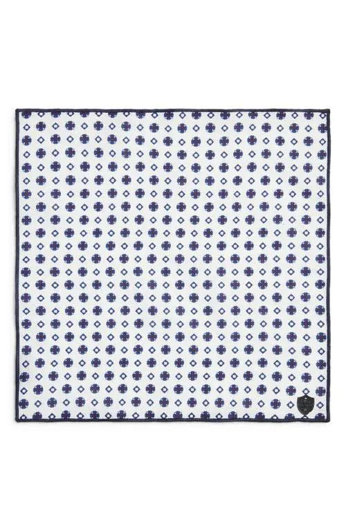 CLIFTON WILSON Diamond Cotton Pocket Square