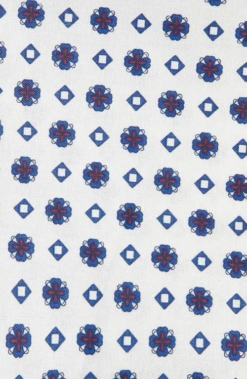 CLIFTON WILSON Diamond Cotton Pocket Square