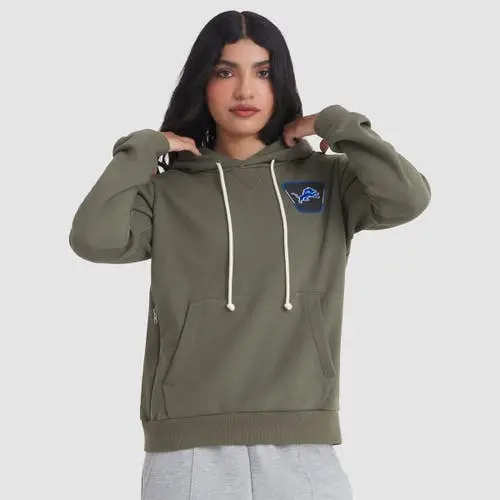 Nike Detroit Lions 2025 Salute To Service Sideline Standard Issue Dri-fit Hoodie - Olive