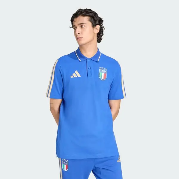 Adidas Italy National Team Fifa X World Cup Alphaskin Polo - Blue