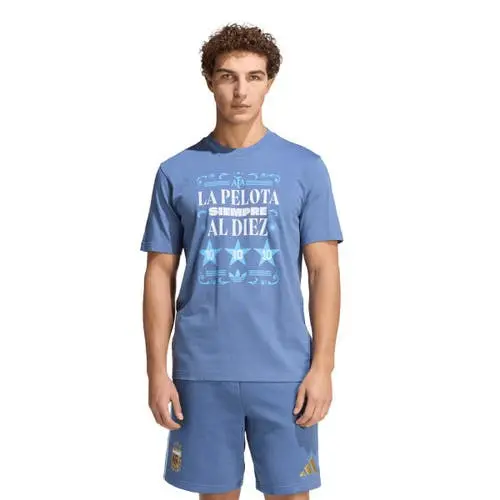 Adidas Argentina National Team Fifa X World Cup 2022 Winners Amply T-shirt - Blue